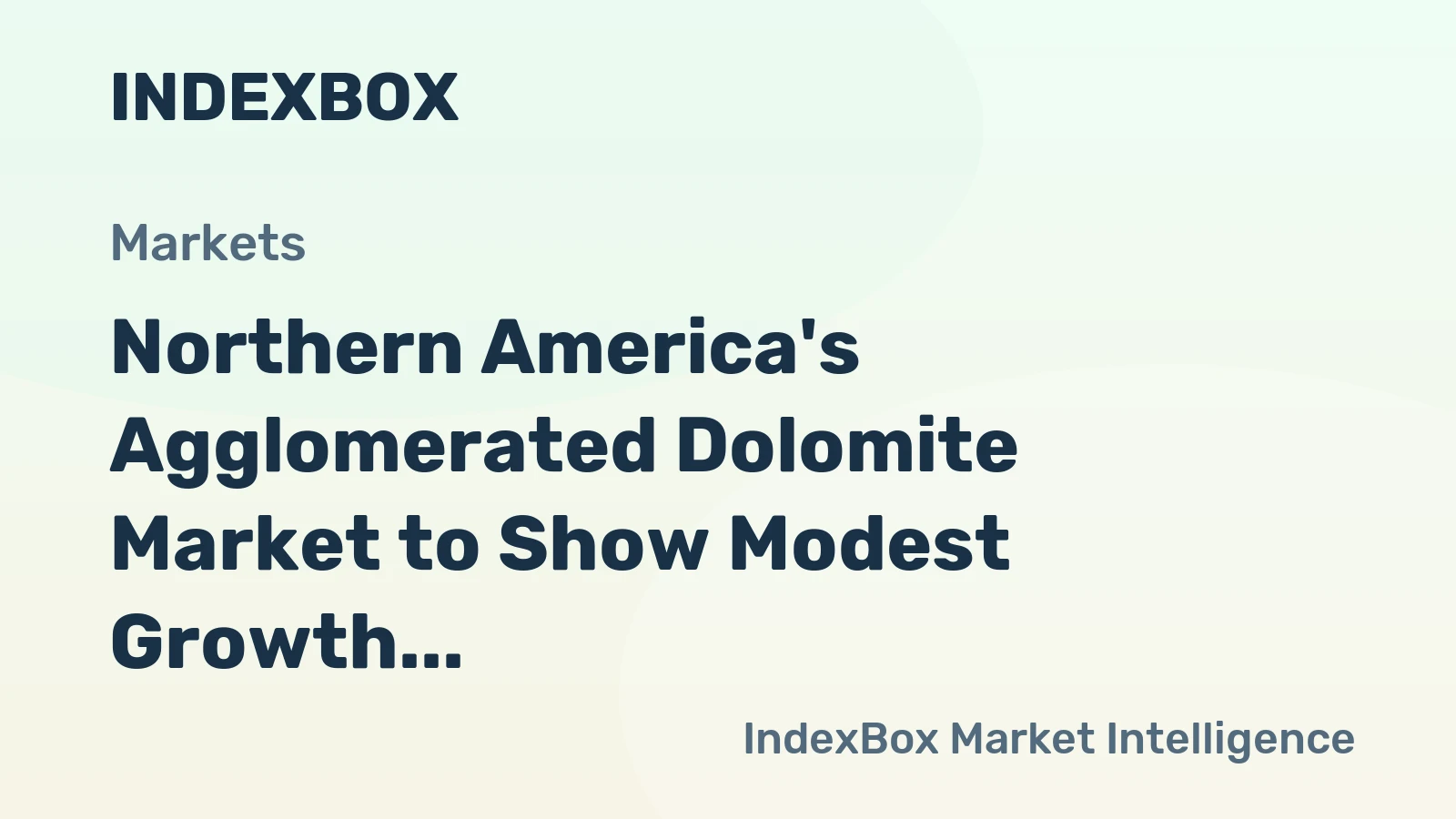 Northern America's Agglomerated Dolomite Market to Show Modest Growth with CAGR of +0.5% from 2024 to 2035