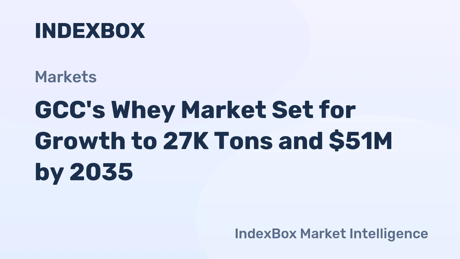 GCC's Whey Market Set for Growth to 27K Tons and $51M by 2035