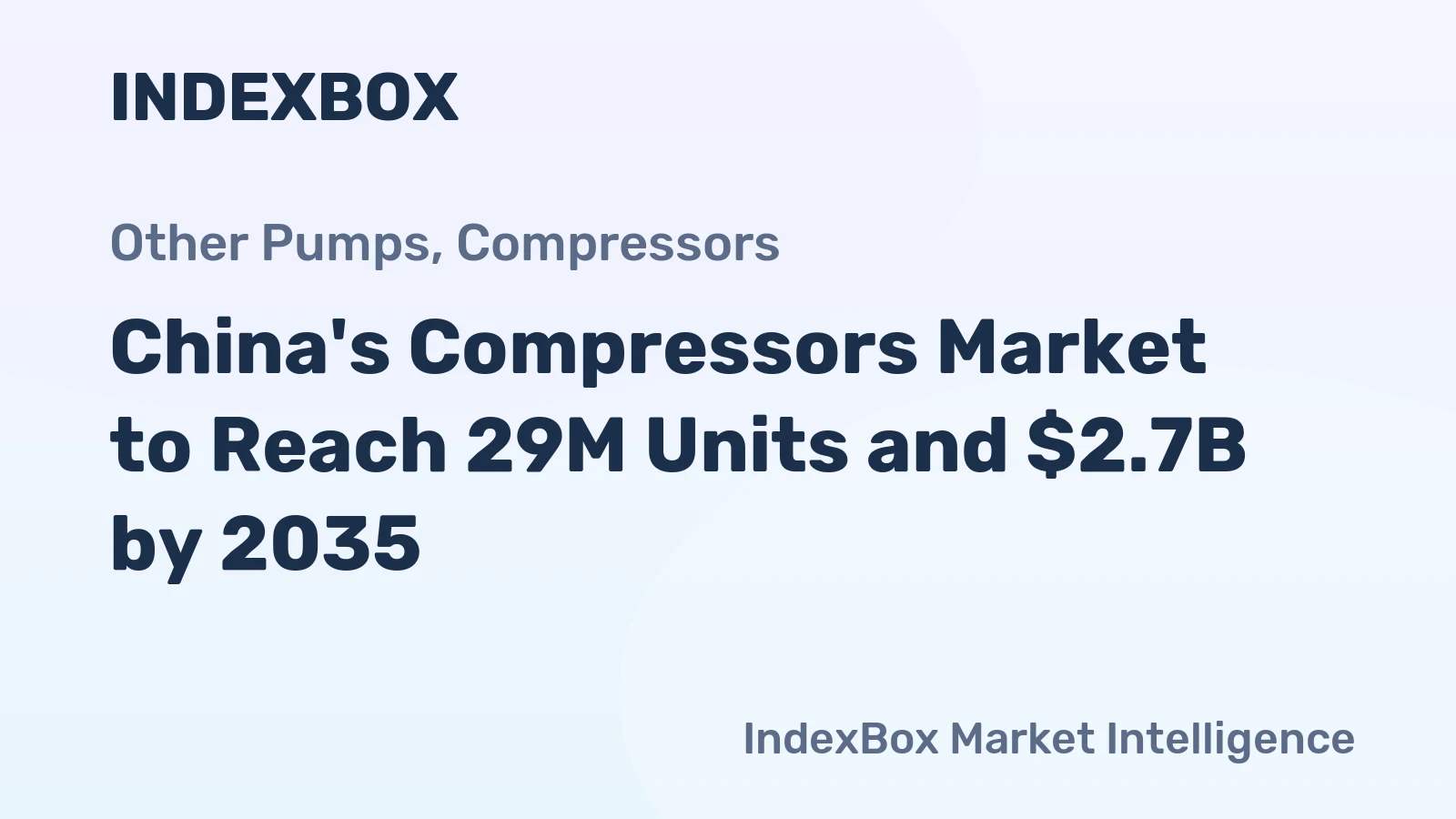 China's Compressors Market to Reach 29M Units and $2.7B by 2035