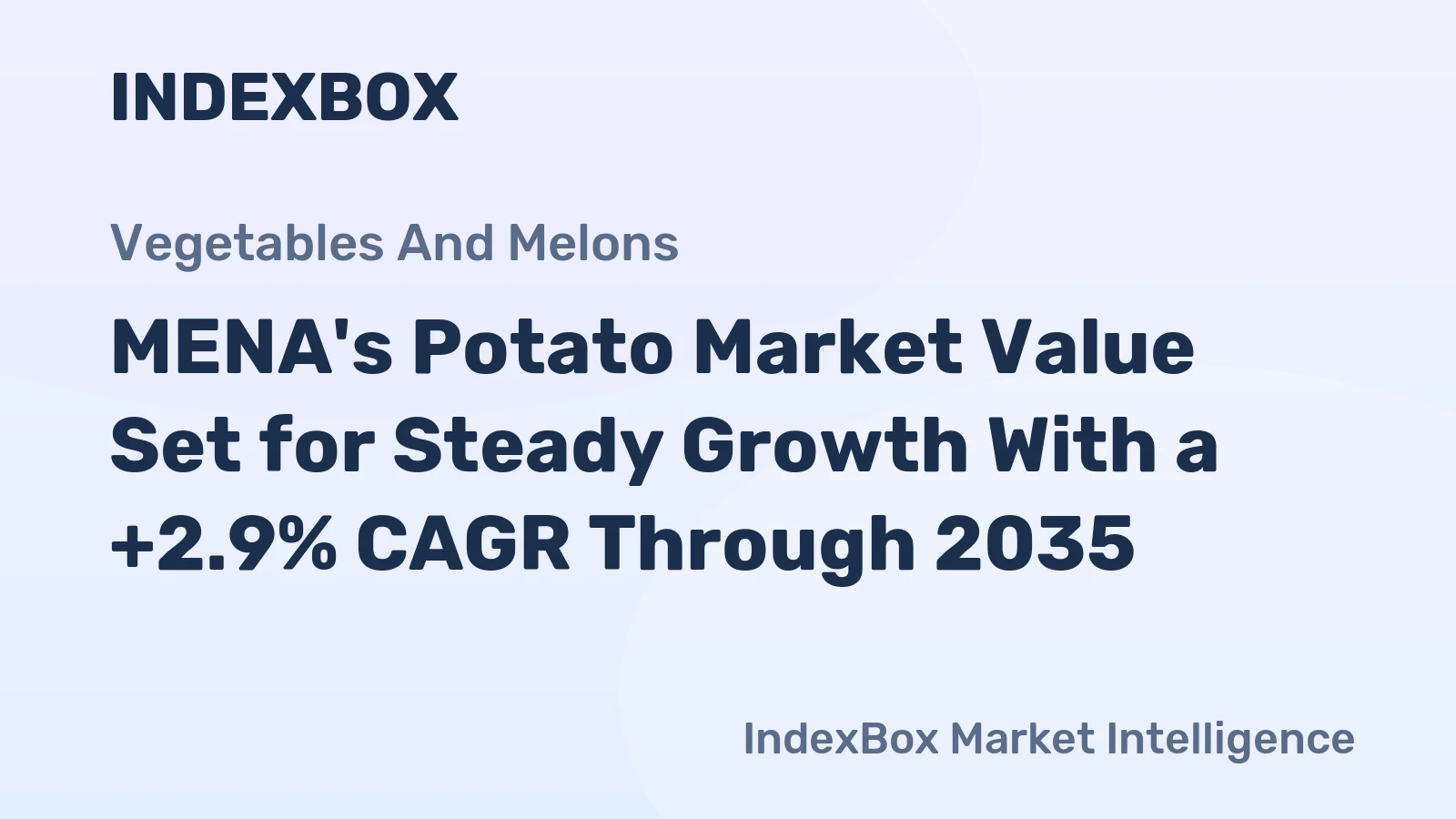 MENA's Potato Market Value Set for Steady Growth With a +2.9% CAGR Through 2035