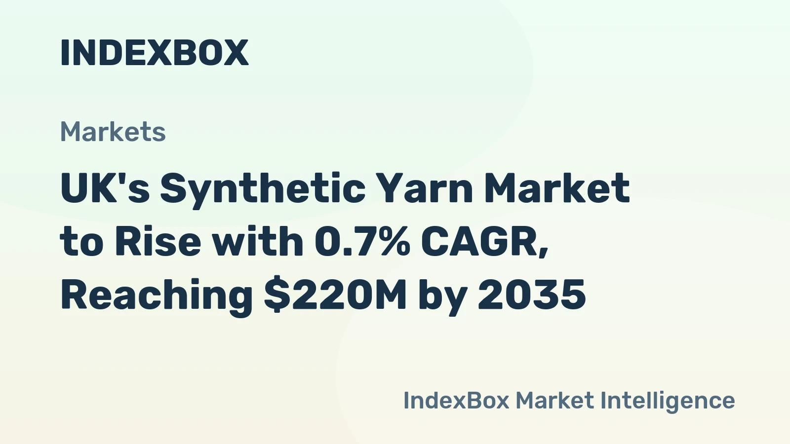 UK's Synthetic Yarn Market to Rise with 0.7% CAGR, Reaching $220M by 2035
