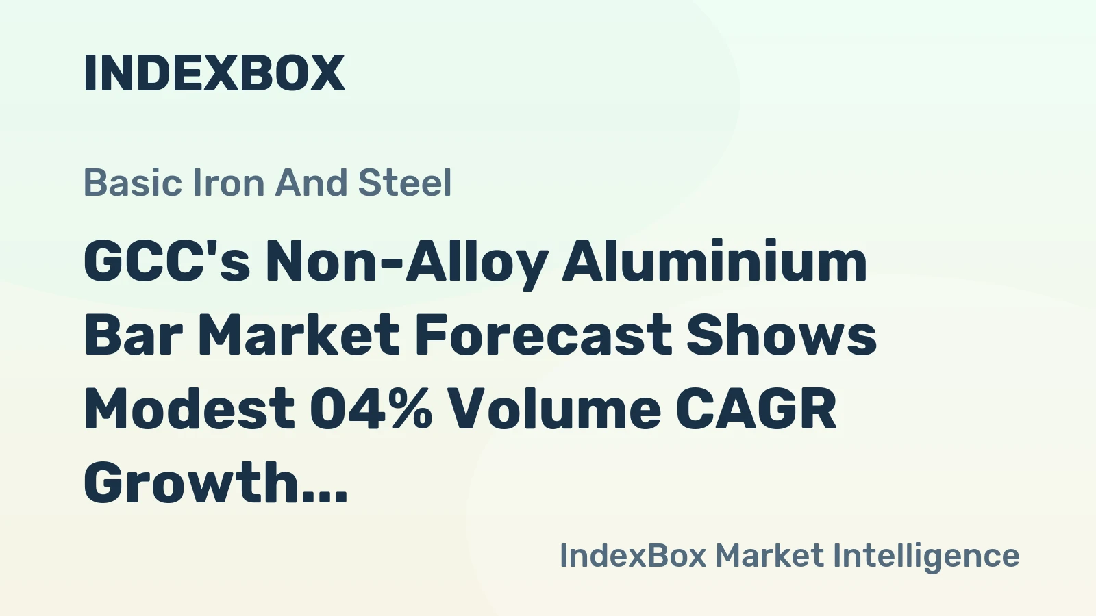 GCC's Non-Alloy Aluminium Bar Market Forecast Shows Modest 04% Volume CAGR Growth Through 2035