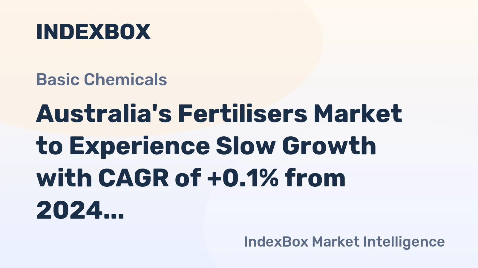 Australia's Fertilisers Market to Experience Slow Growth with CAGR of +0.1% from 2024 to 2035