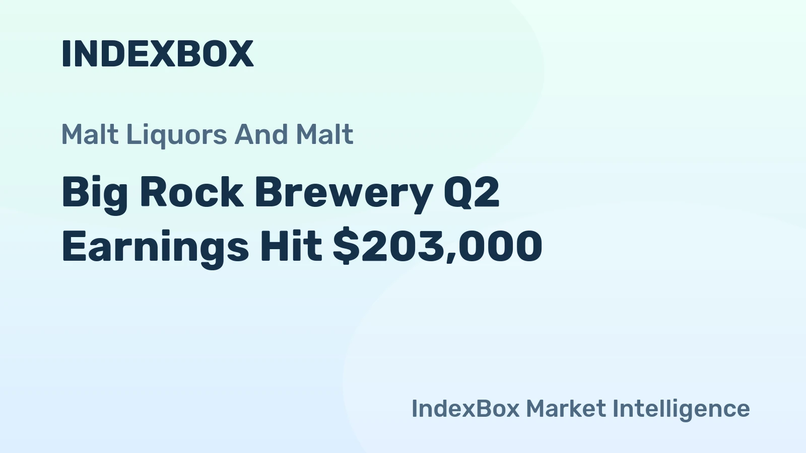 Big Rock Brewery Q2 Earnings Hit $203,000