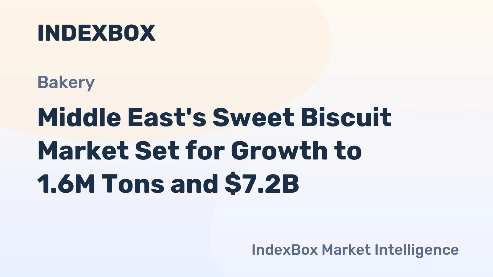 Middle East's Sweet Biscuit Market Set for Growth to 1.6M Tons and $7.2B