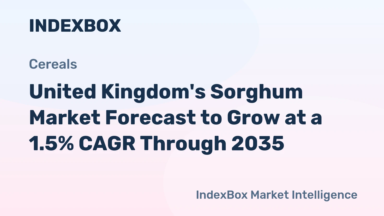 United Kingdom's Sorghum Market Forecast to Grow at a 1.5% CAGR Through 2035