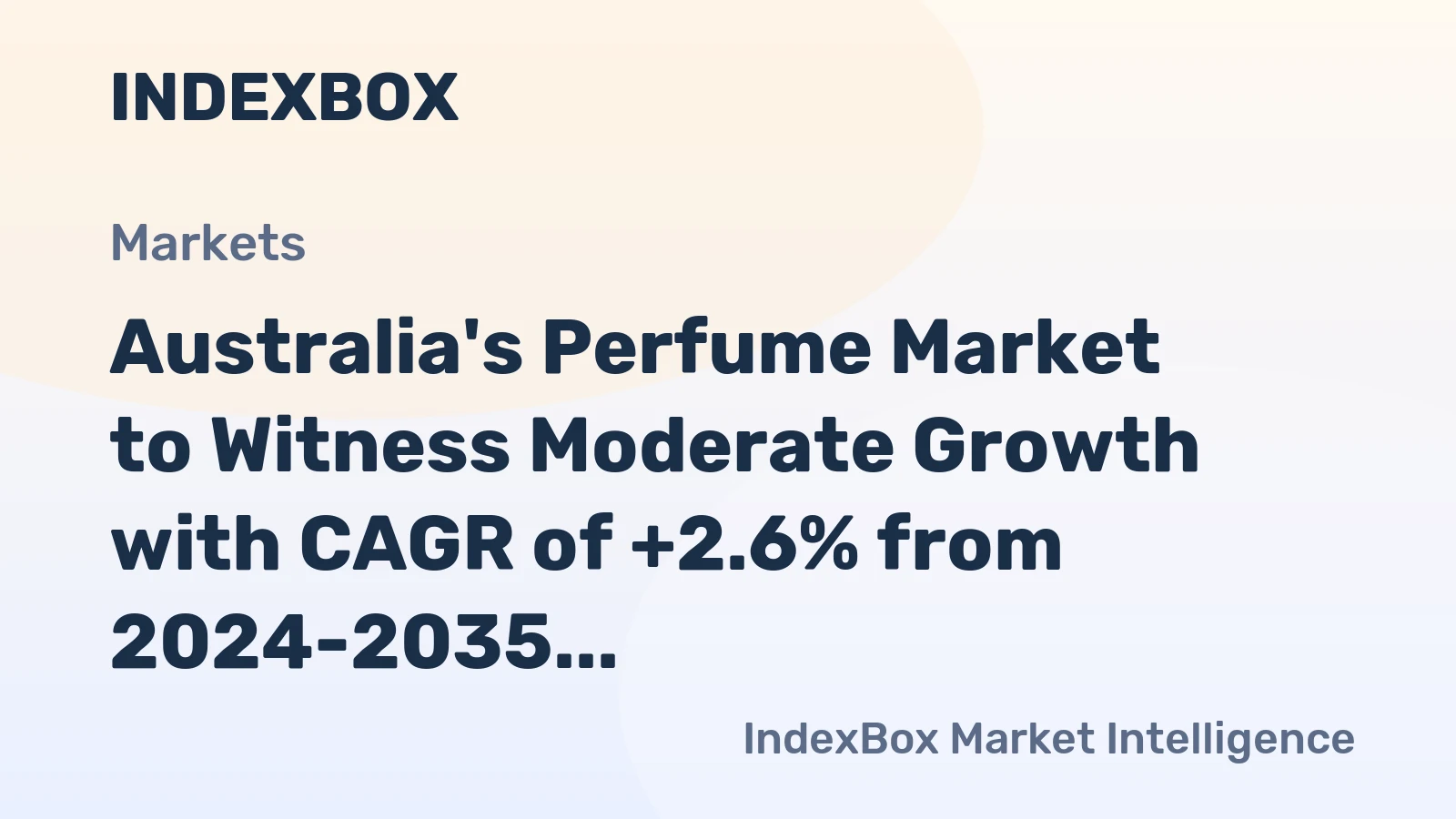 Australia's Perfume Market to Witness Moderate Growth with CAGR of +2.6% from 2024-2035, Reaching $632M by 2035