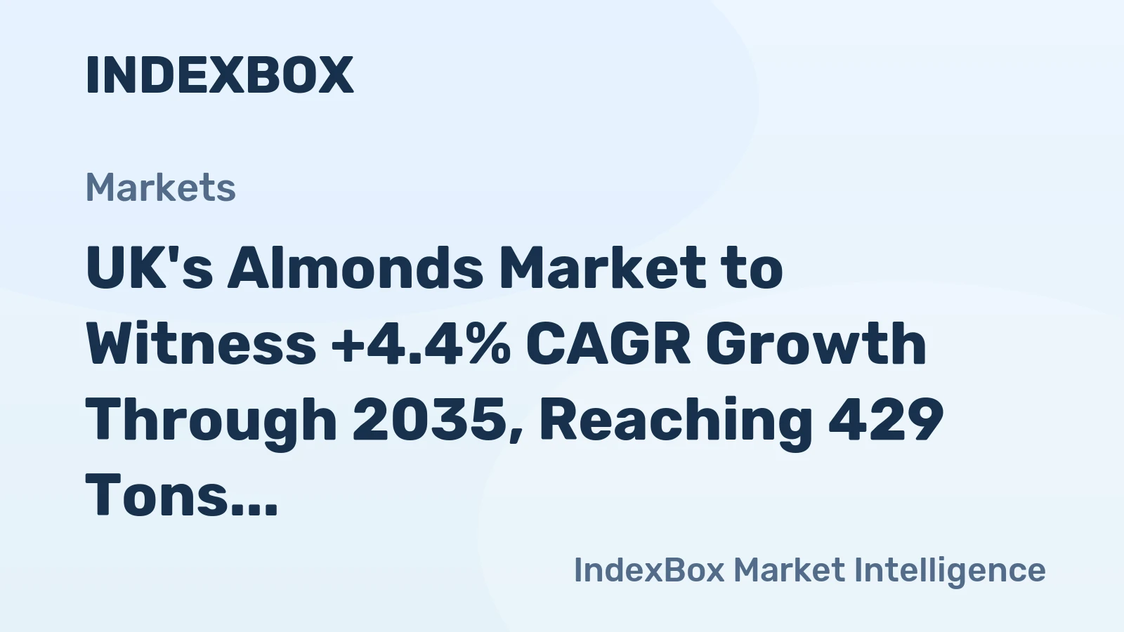 UK's Almonds Market to Witness +4.4% CAGR Growth Through 2035, Reaching 429 Tons