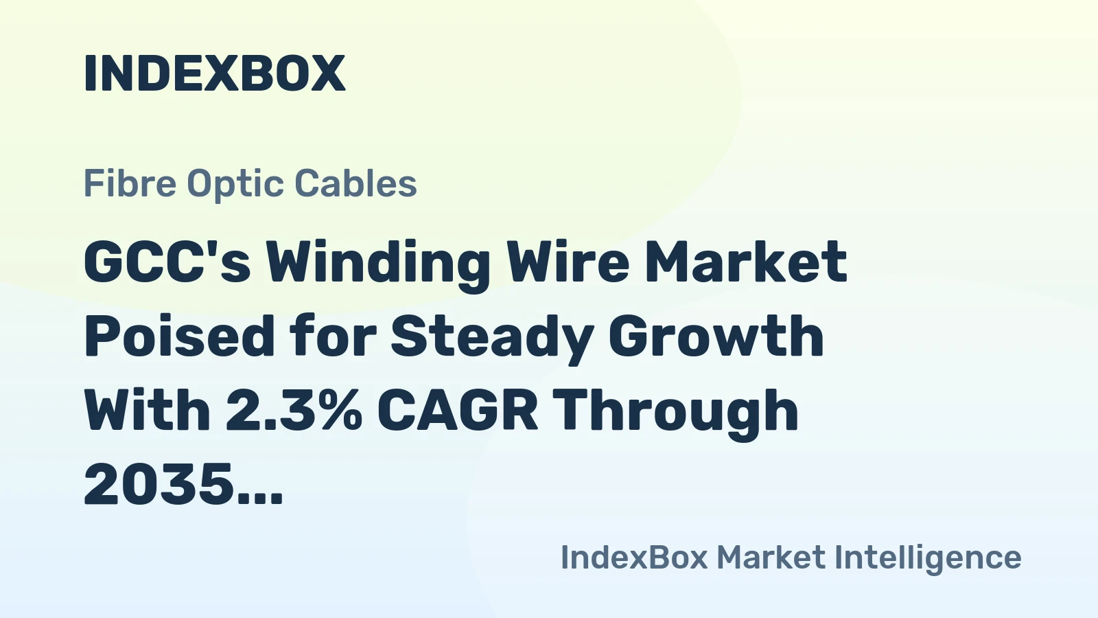 GCC's Winding Wire Market Poised for Steady Growth With 2.3% CAGR Through 2035