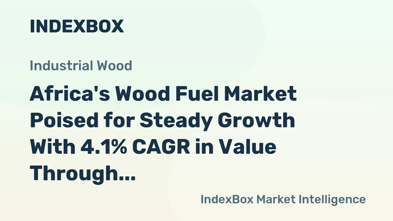 Africa's Wood Fuel Market Poised for Steady Growth With 4.1% CAGR in Value Through 2035