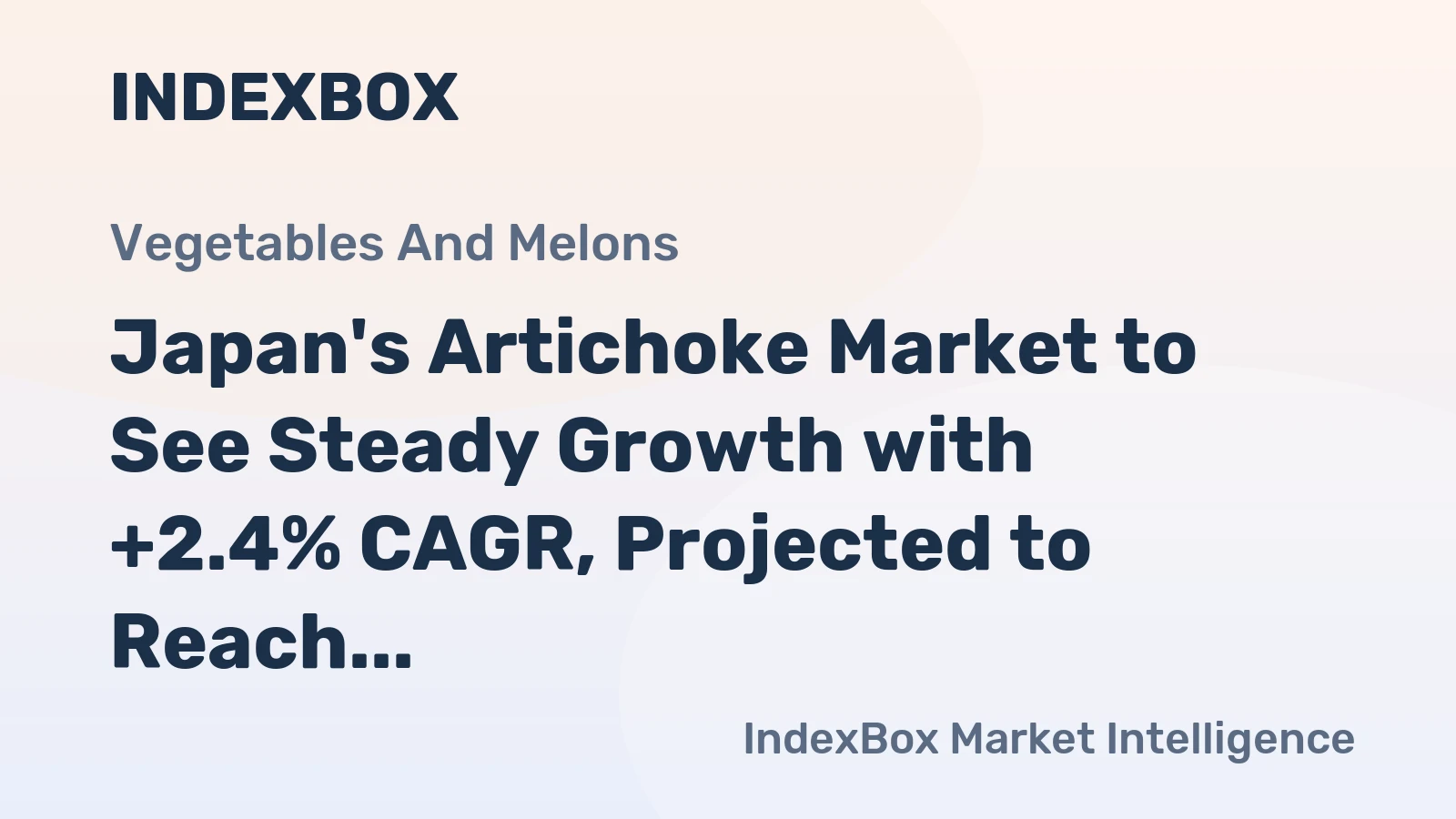 Japan's Artichoke Market to See Steady Growth with +2.4% CAGR, Projected to Reach 5.4 Tons by 2035