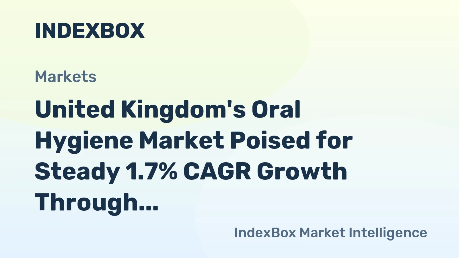 United Kingdom's Oral Hygiene Market Poised for Steady 1.7% CAGR Growth Through 2035