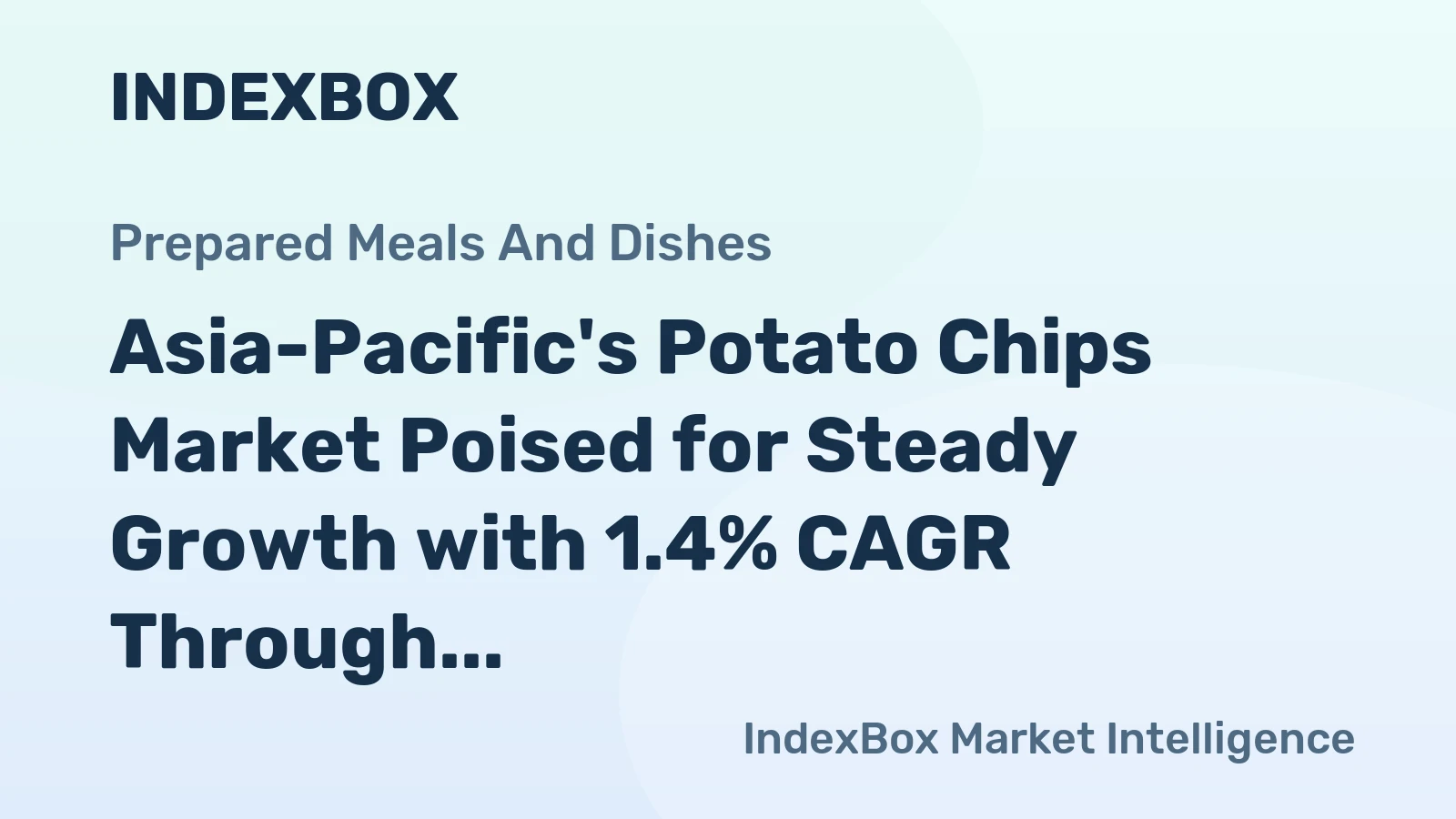 Asia-Pacific's Potato Chips Market Poised for Steady Growth with 1.4% CAGR Through 2035