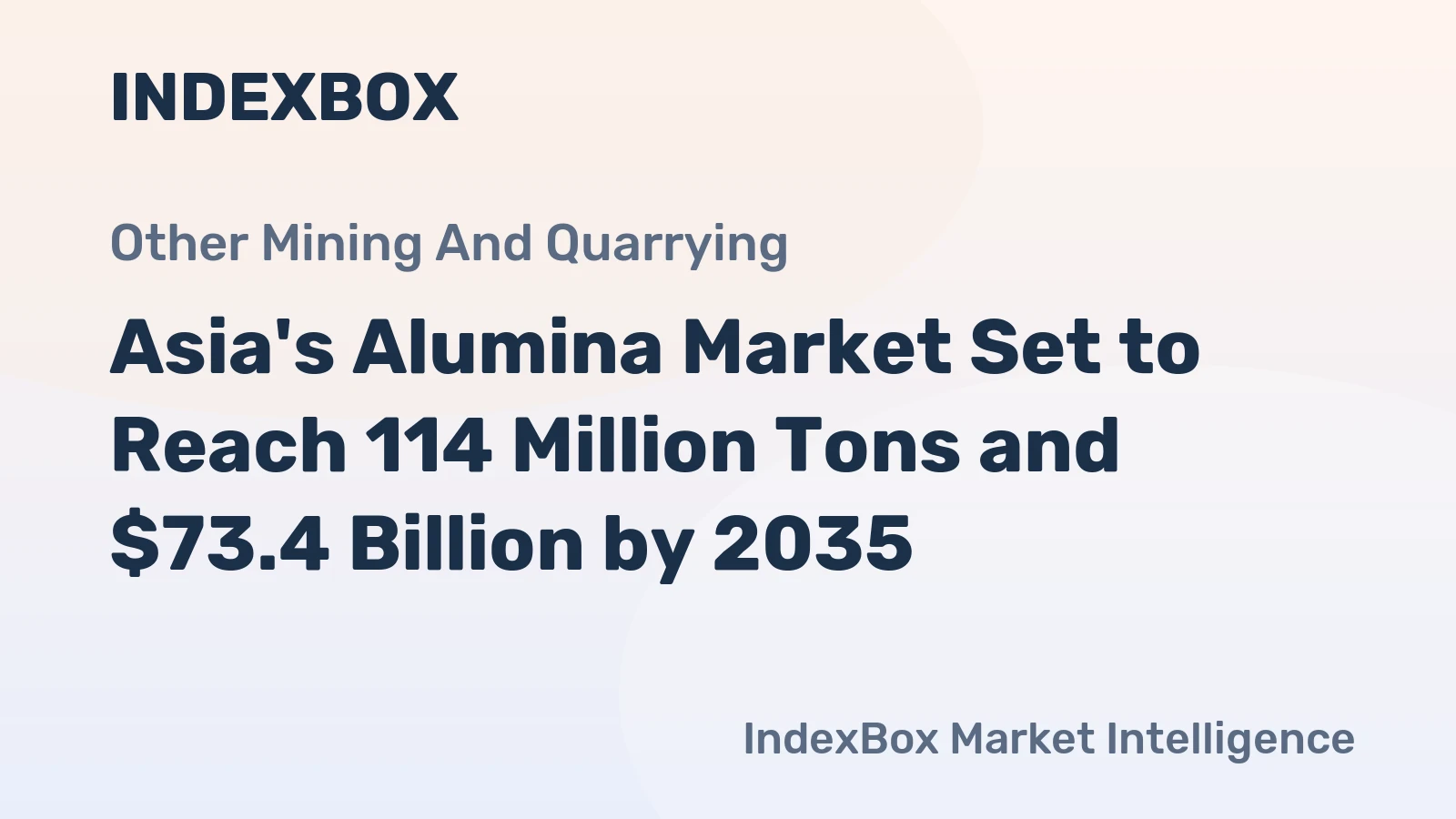 Asia's Alumina Market Set to Reach 114 Million Tons and $73.4 Billion by 2035