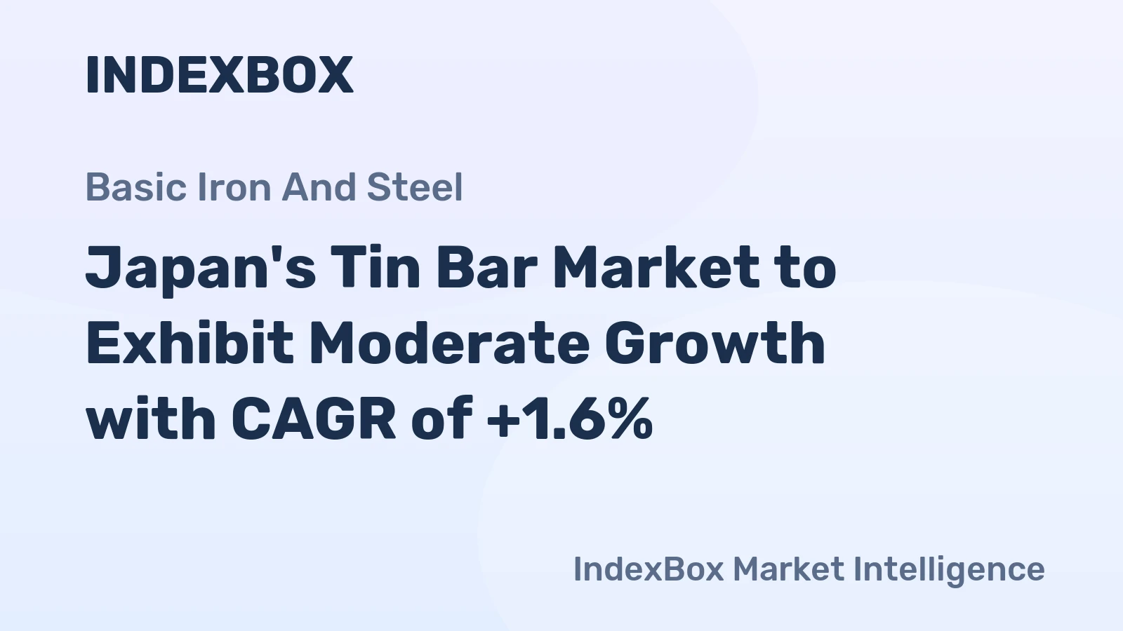 Japan's Tin Bar Market to Exhibit Moderate Growth with CAGR of +1.6%