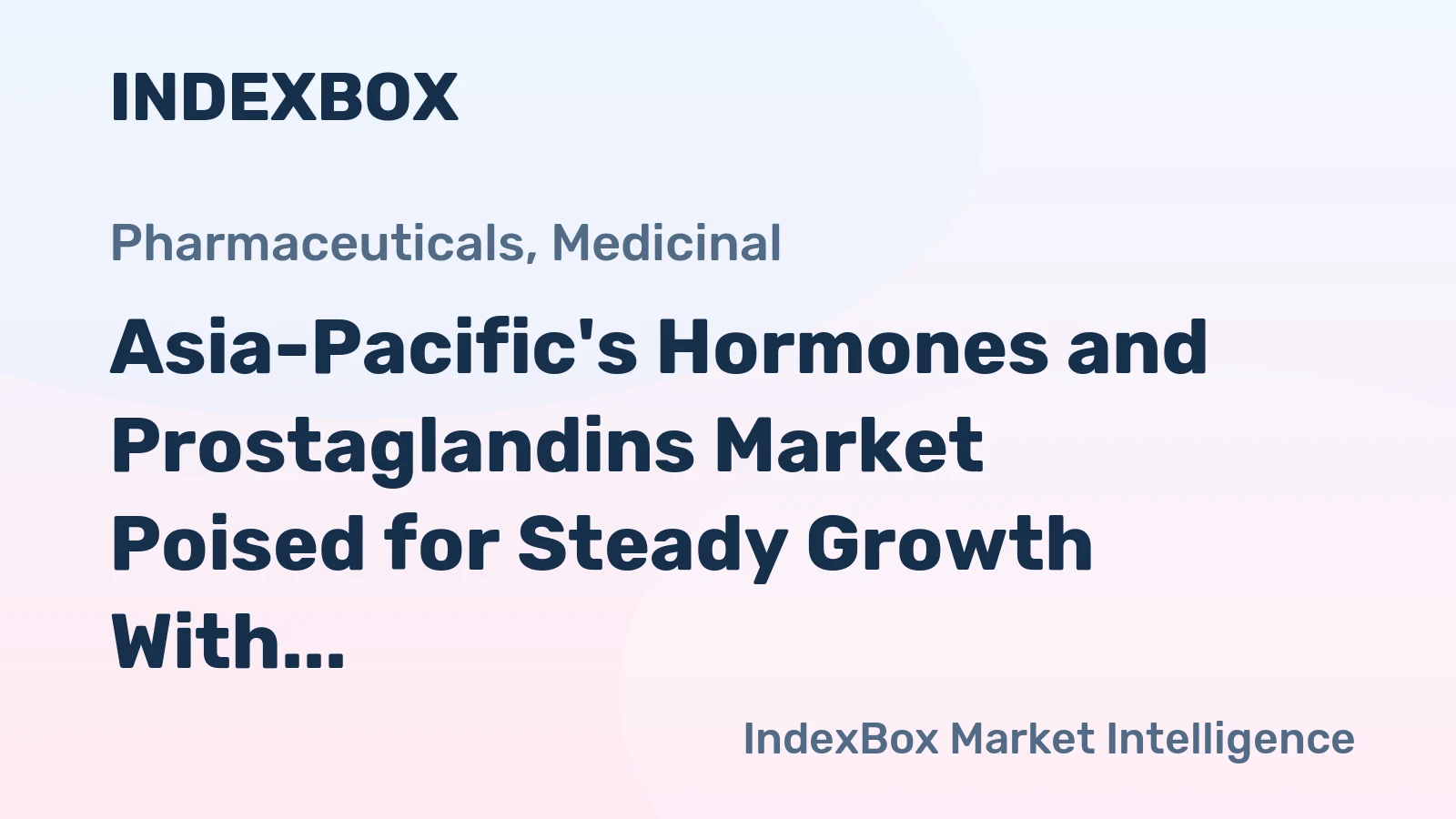 Asia-Pacific's Hormones and Prostaglandins Market Poised for Steady Growth With 2.7% CAGR in Value