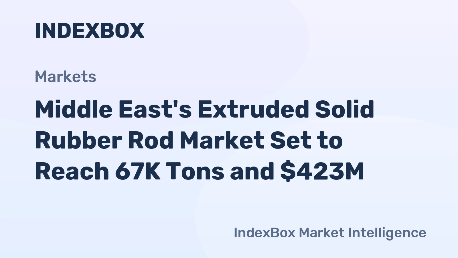 Middle East's Extruded Solid Rubber Rod Market Set to Reach 67K Tons and $423M
