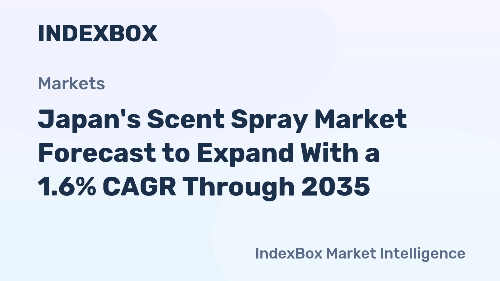 Japan's Scent Spray Market Forecast to Expand With a 1.6% CAGR Through 2035