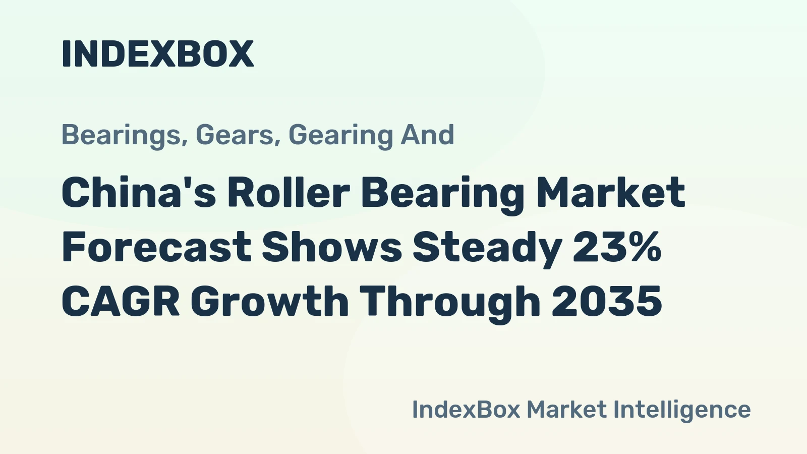 China's Roller Bearing Market Forecast Shows Steady 23% CAGR Growth Through 2035