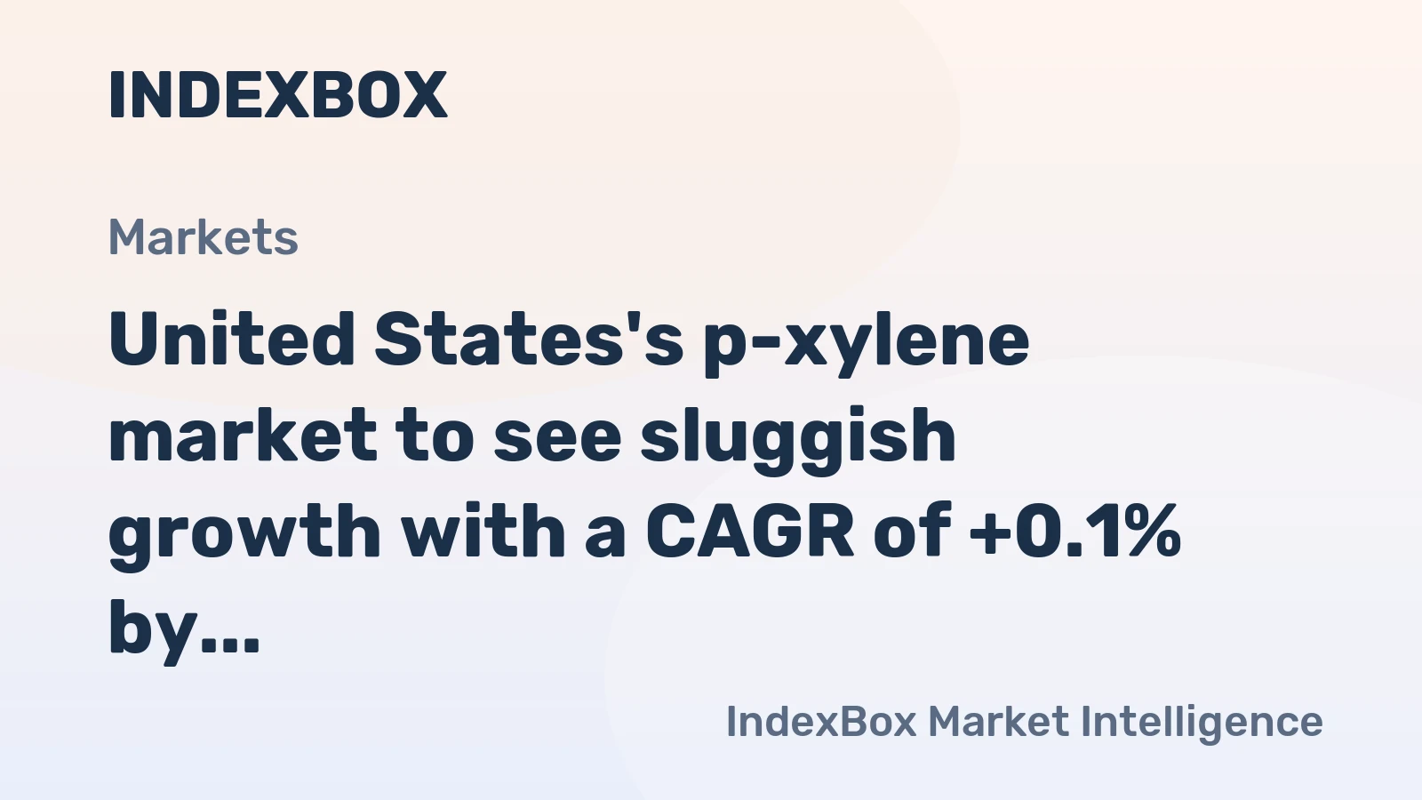 United States's p-xylene market to see sluggish growth with a CAGR of +0.1% by 2035