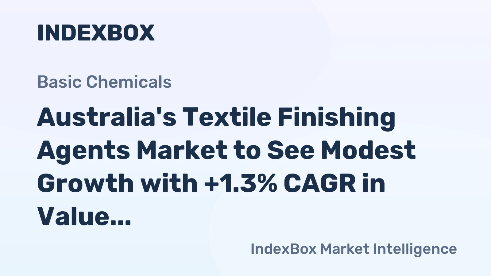 Australia's Textile Finishing Agents Market to See Modest Growth with +1.3% CAGR in Value Through 2035