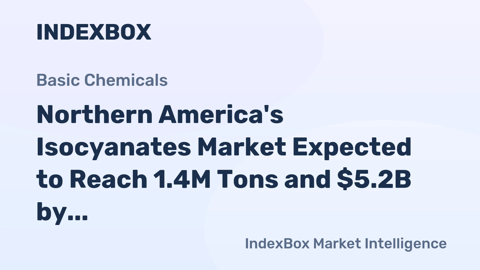 Northern America's Isocyanates Market Expected to Reach 1.4M Tons and $5.2B by 2035, Driven by Increasing Demand
