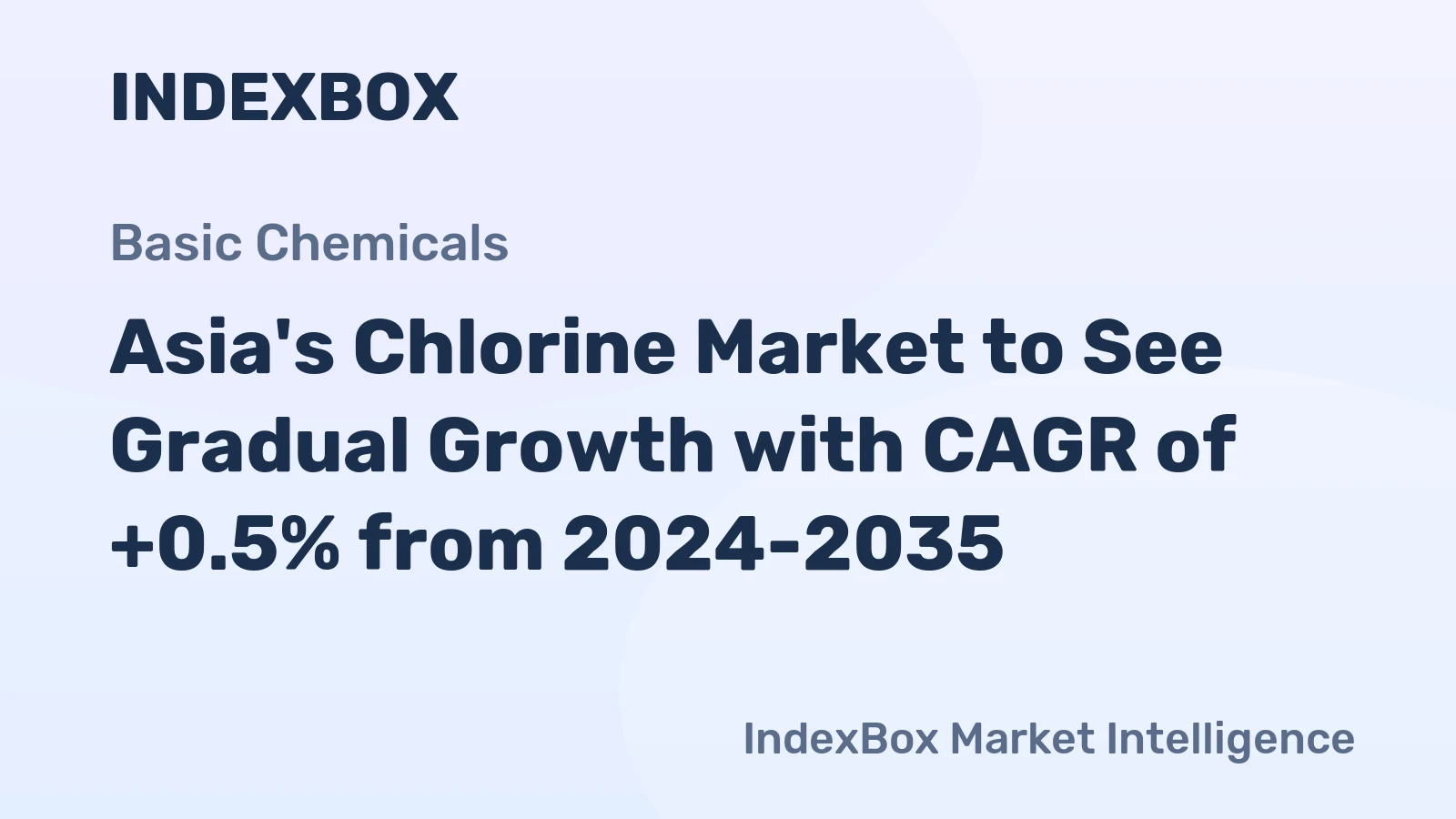 Asia's Chlorine Market to See Gradual Growth with CAGR of +0.5% from 2024-2035