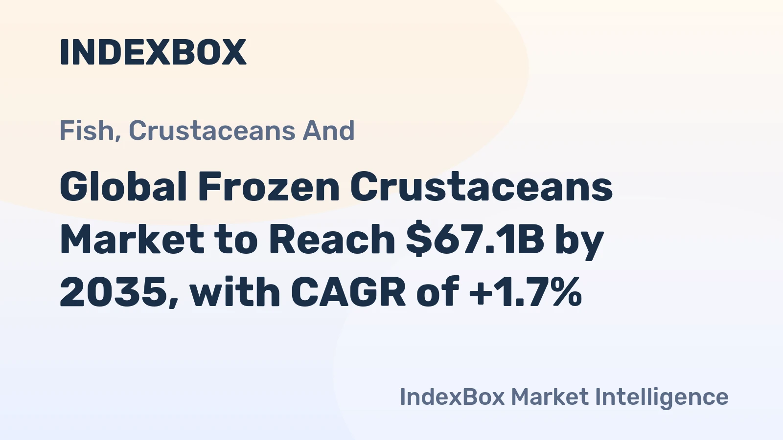 Global Frozen Crustaceans Market to Reach $67.1B by 2035, with CAGR of +1.7%