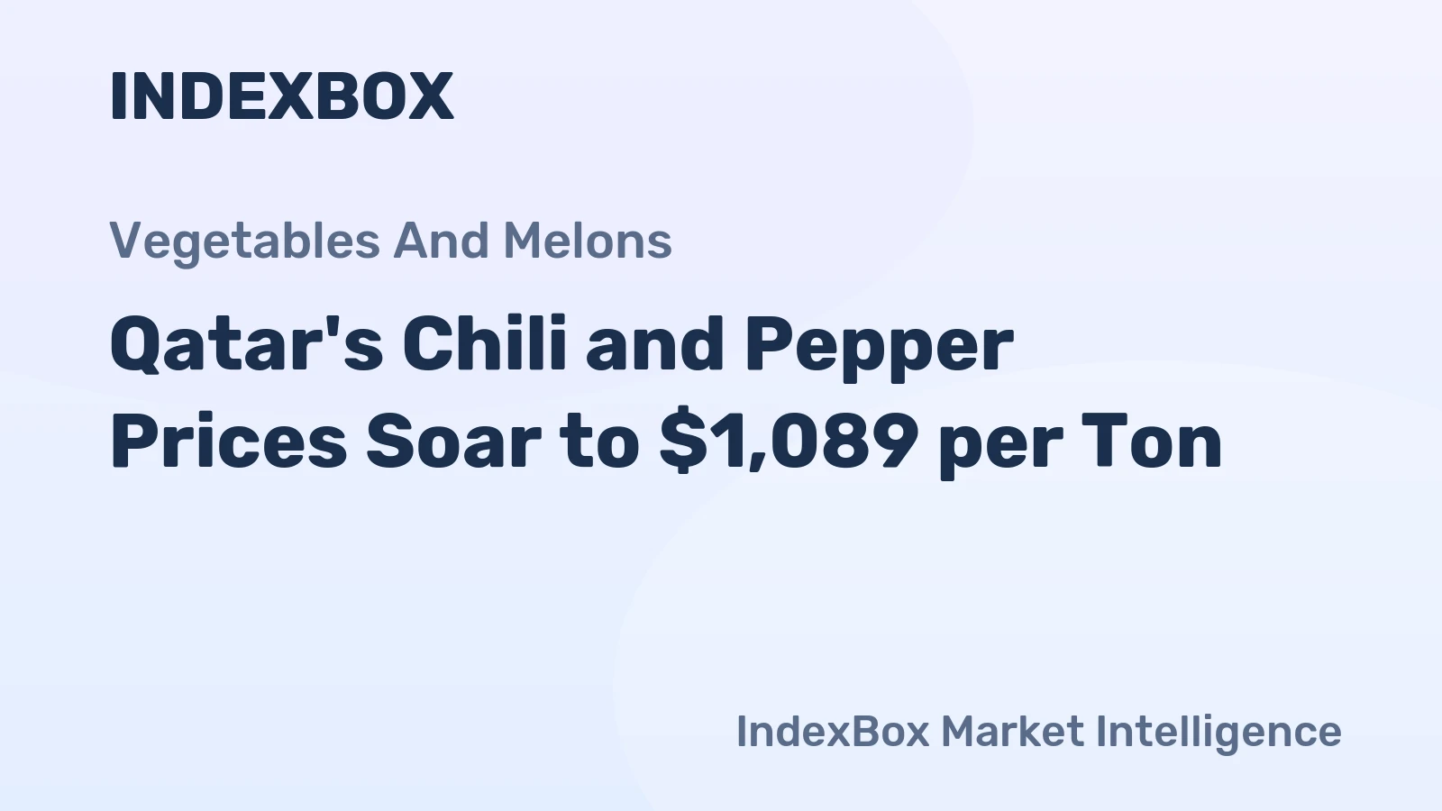 Qatar's Chili and Pepper Prices Soar to $1,089 per Ton
