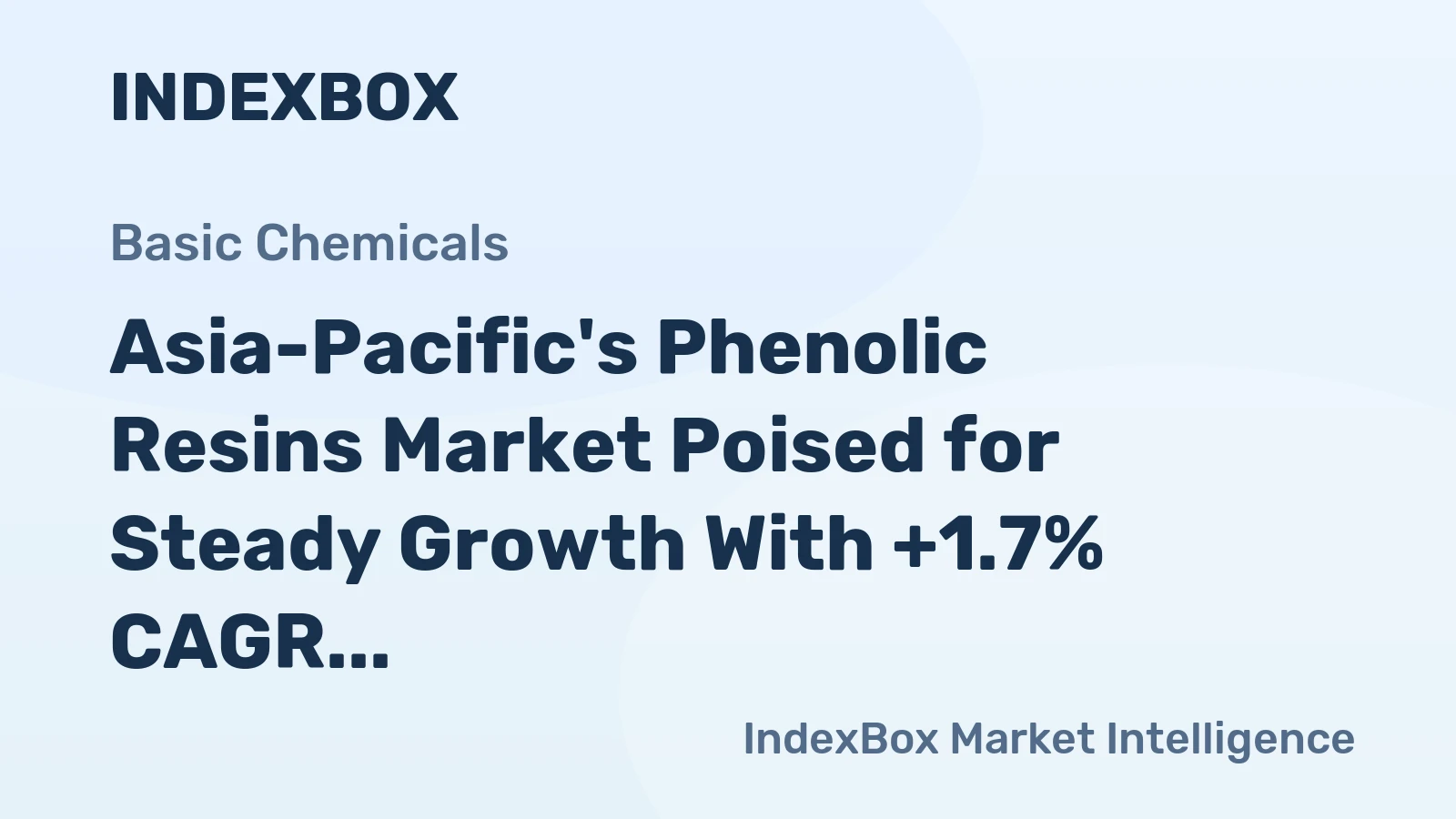 Asia-Pacific's Phenolic Resins Market Poised for Steady Growth With +1.7% CAGR in Value Through 2035