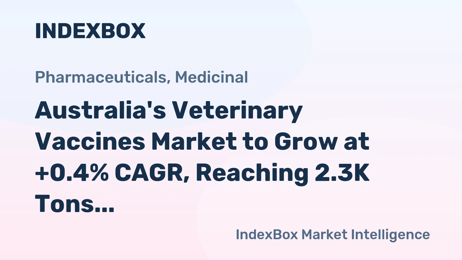 Australia's Veterinary Vaccines Market to Grow at +0.4% CAGR, Reaching 2.3K Tons by 2035