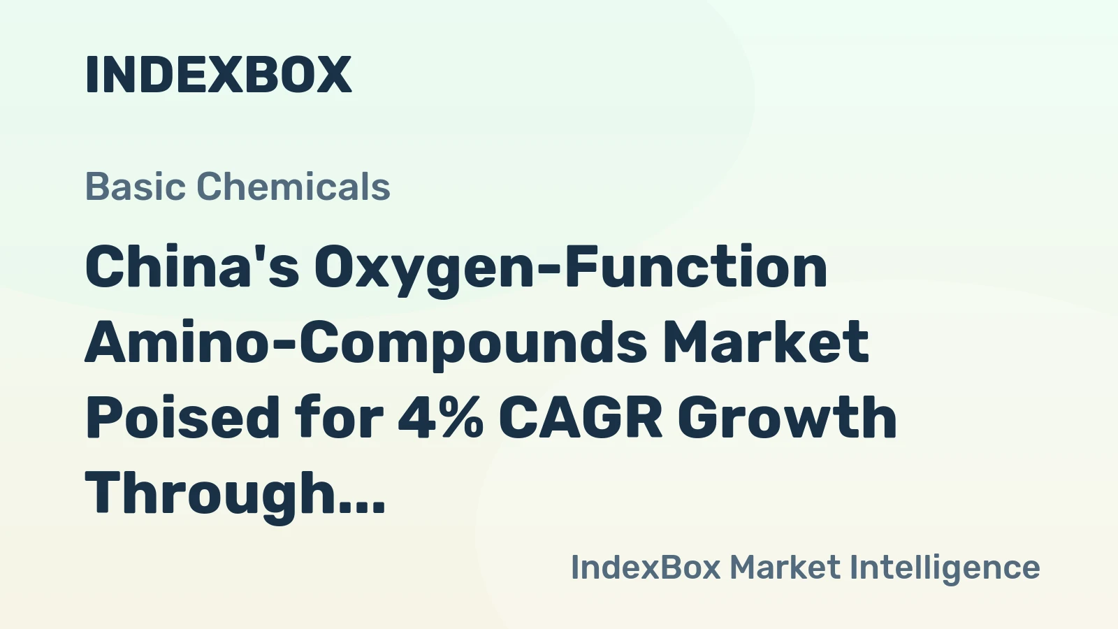 China's Oxygen-Function Amino-Compounds Market Poised for 4% CAGR Growth Through 2035