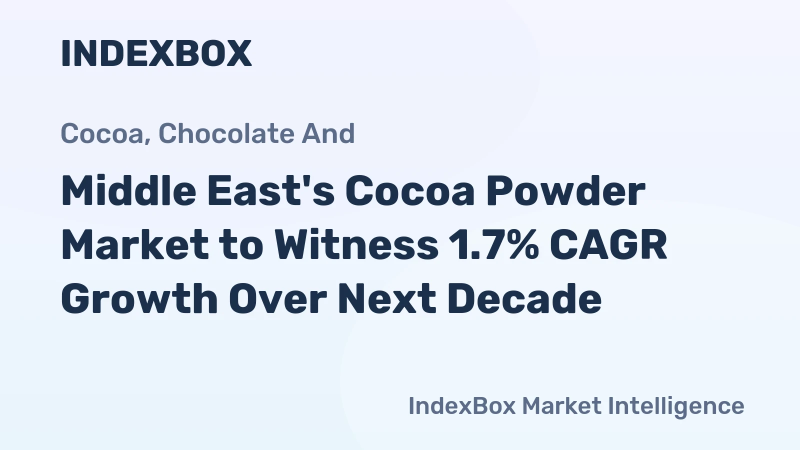 Middle East's Cocoa Powder Market to Witness 1.7% CAGR Growth Over Next Decade