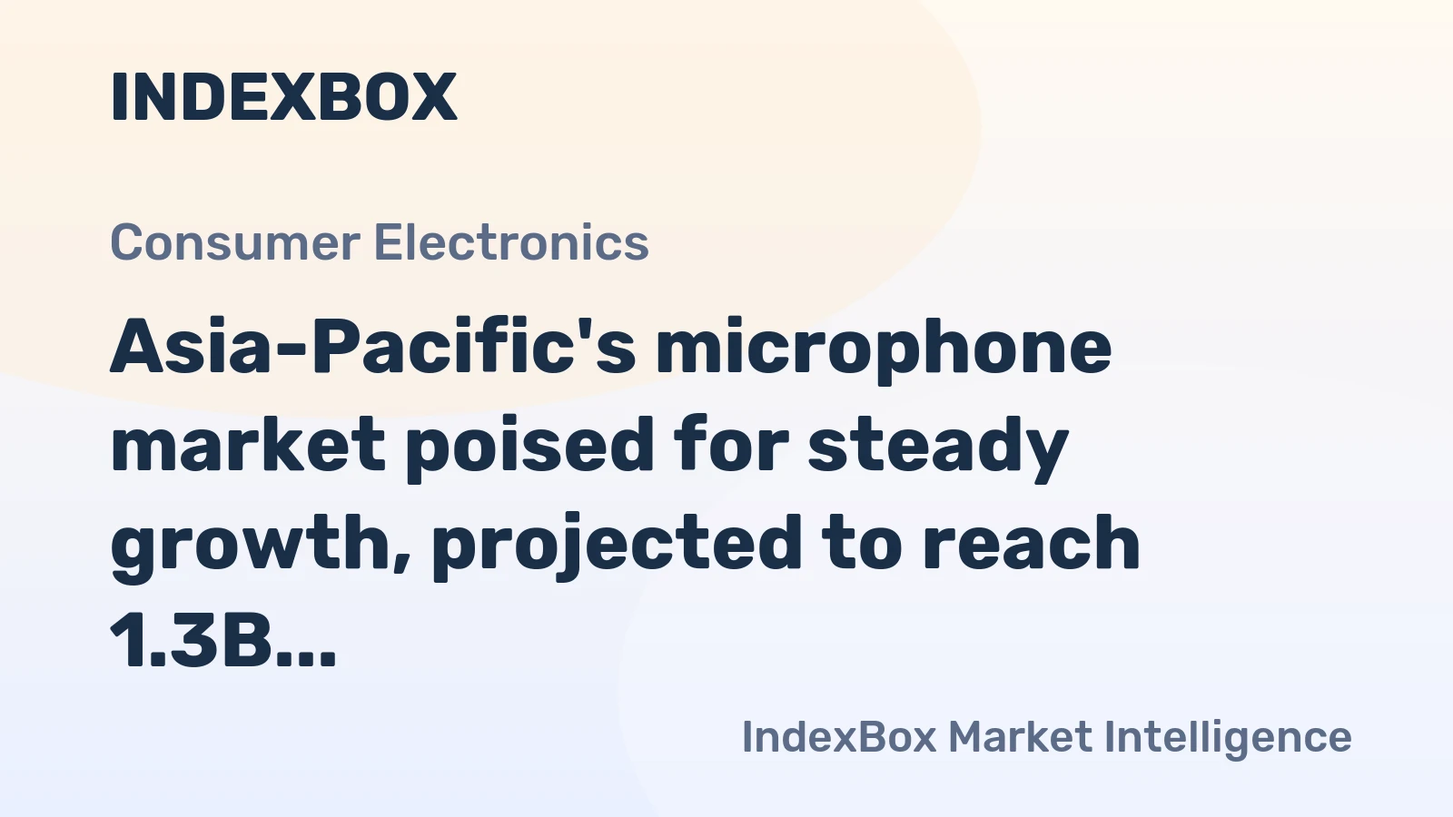 Asia-Pacific's microphone market poised for steady growth, projected to reach 1.3B units by 2035 at a +2.2% CAGR.