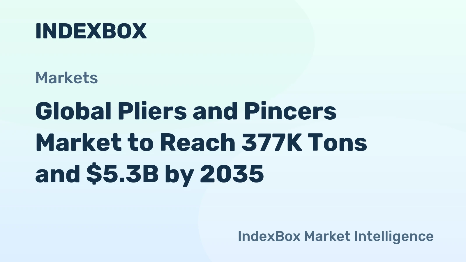 Global Pliers and Pincers Market to Reach 377K Tons and $5.3B by 2035
