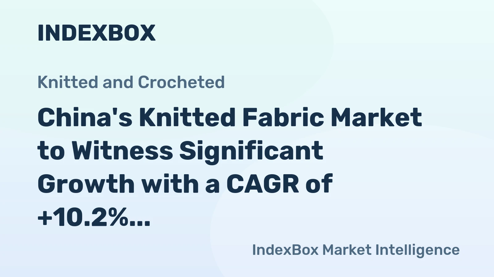 China's Knitted Fabric Market to Witness Significant Growth with a CAGR of +10.2% from 2024 to 2035
