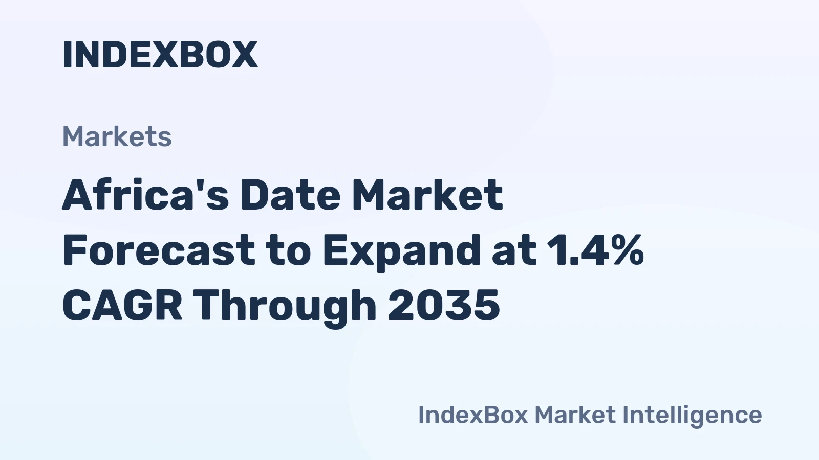 Africa's Date Market Forecast to Expand at 1.4% CAGR Through 2035