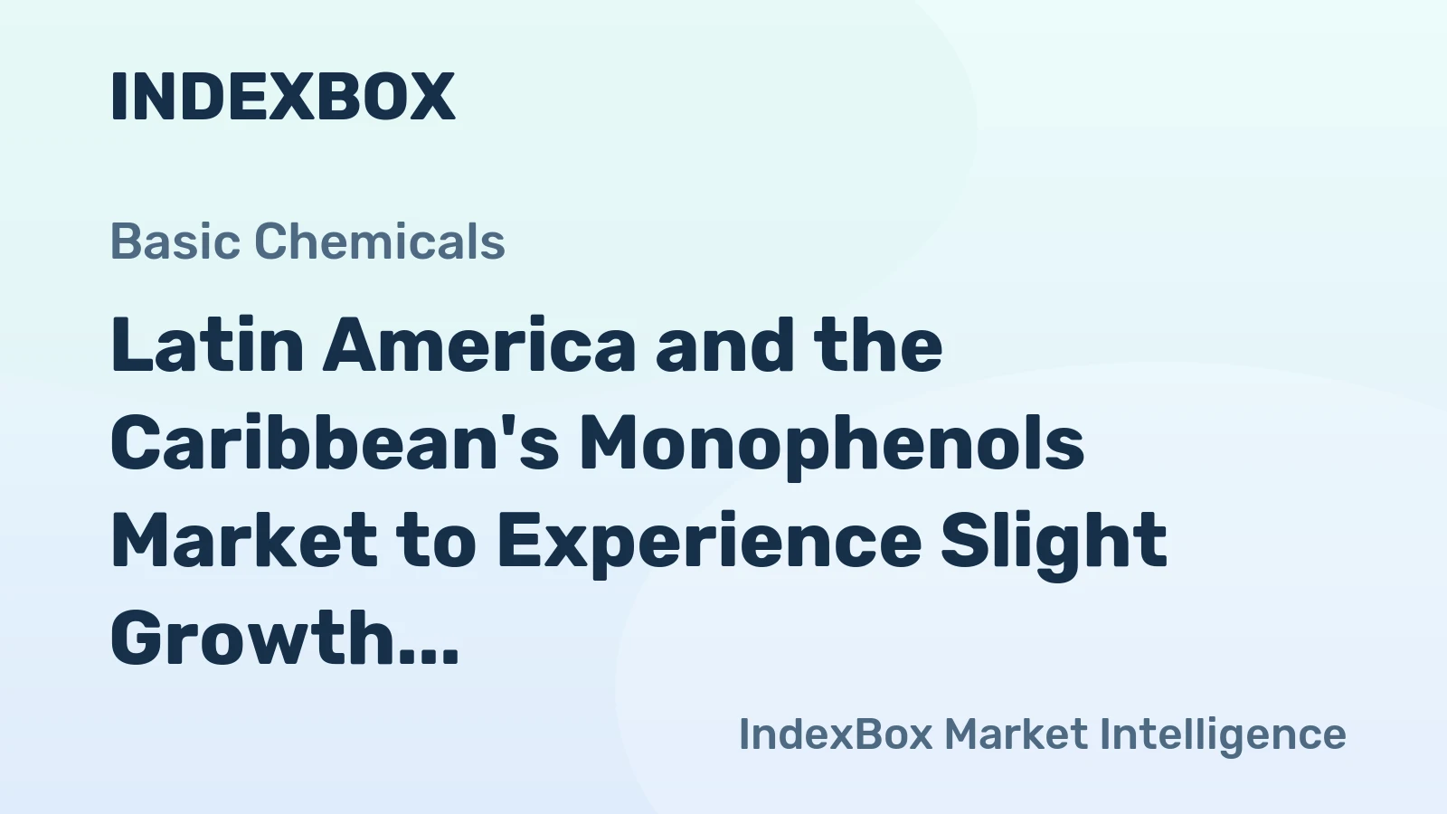 Latin America and the Caribbean's Monophenols Market to Experience Slight Growth with a +0.4% CAGR from 2024 to 2035