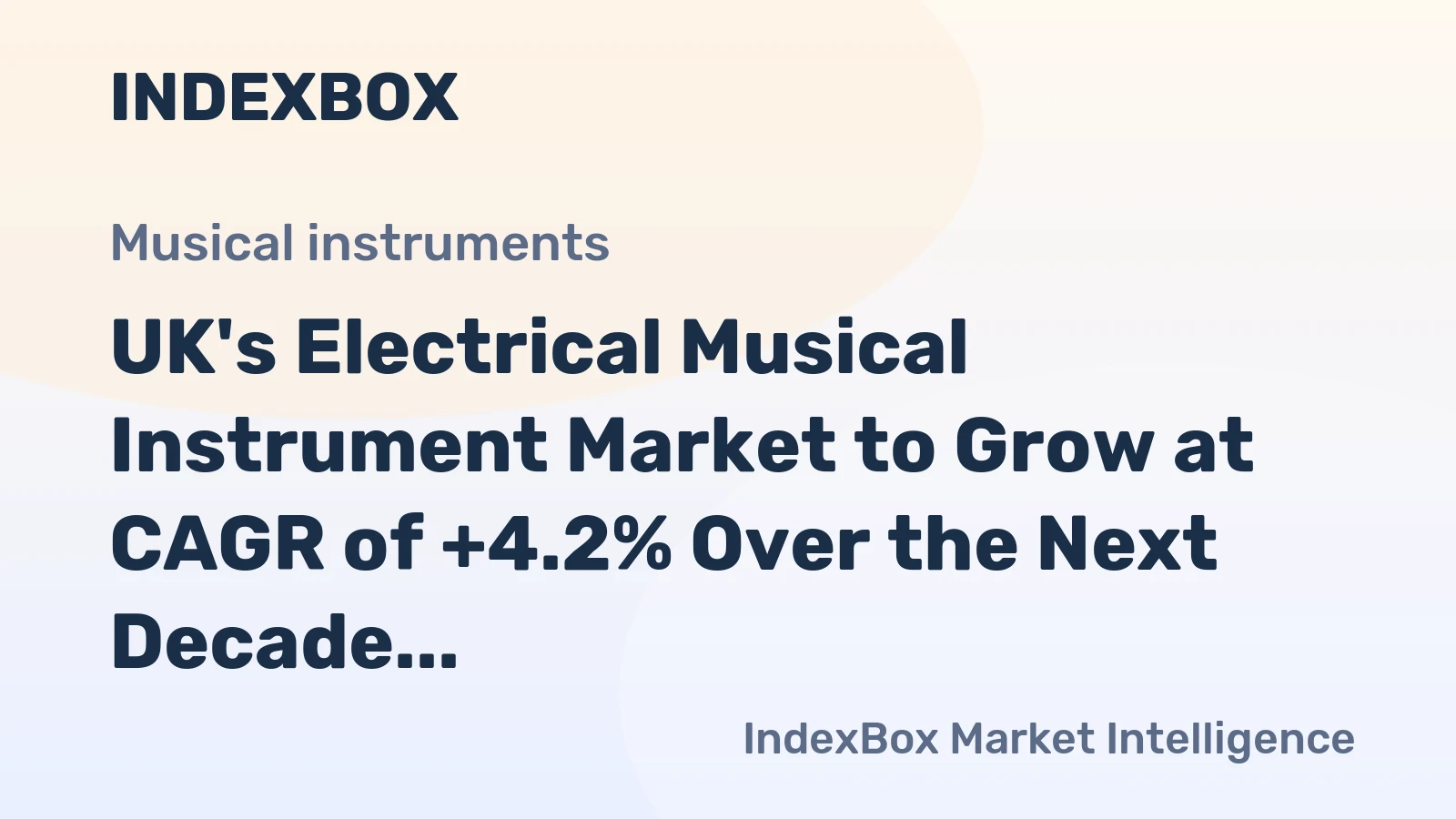 UK's Electrical Musical Instrument Market to Grow at CAGR of +4.2% Over the Next Decade
