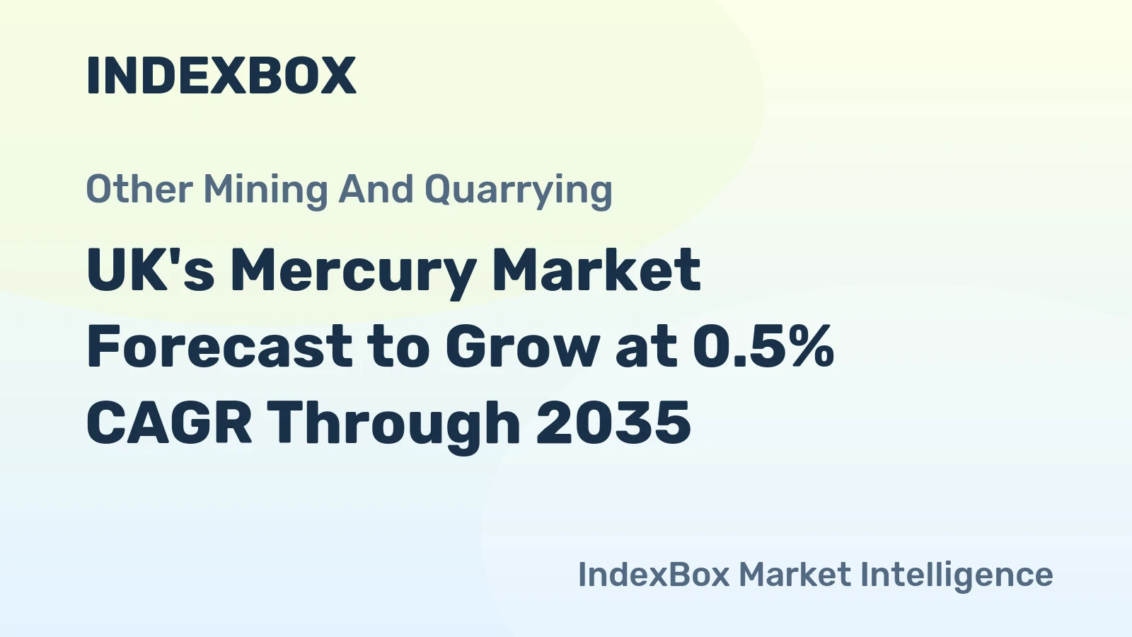 UK's Mercury Market Forecast to Grow at 0.5% CAGR Through 2035