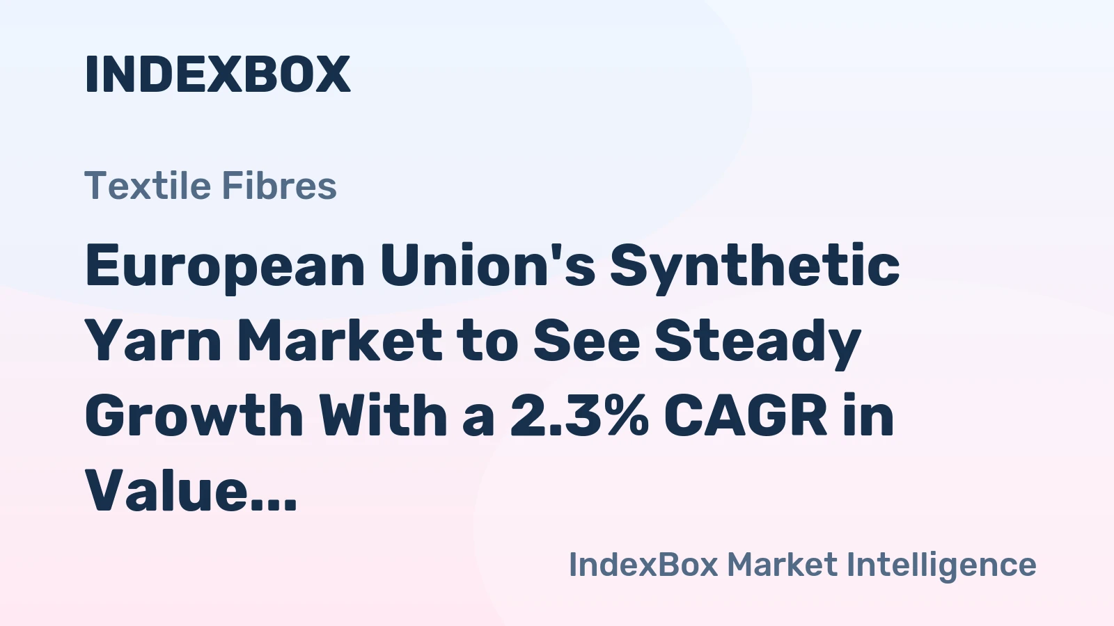 European Union's Synthetic Yarn Market to See Steady Growth With a 2.3% CAGR in Value Through 2035