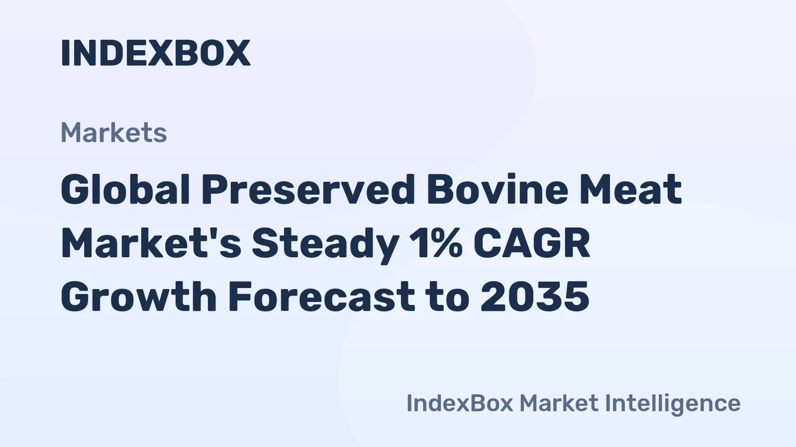 Global Preserved Bovine Meat Market's Steady 1% CAGR Growth Forecast to 2035