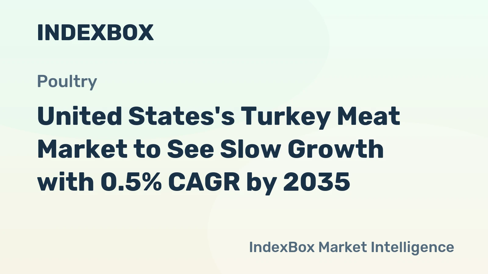 United States's Turkey Meat Market to See Slow Growth with 0.5% CAGR by 2035