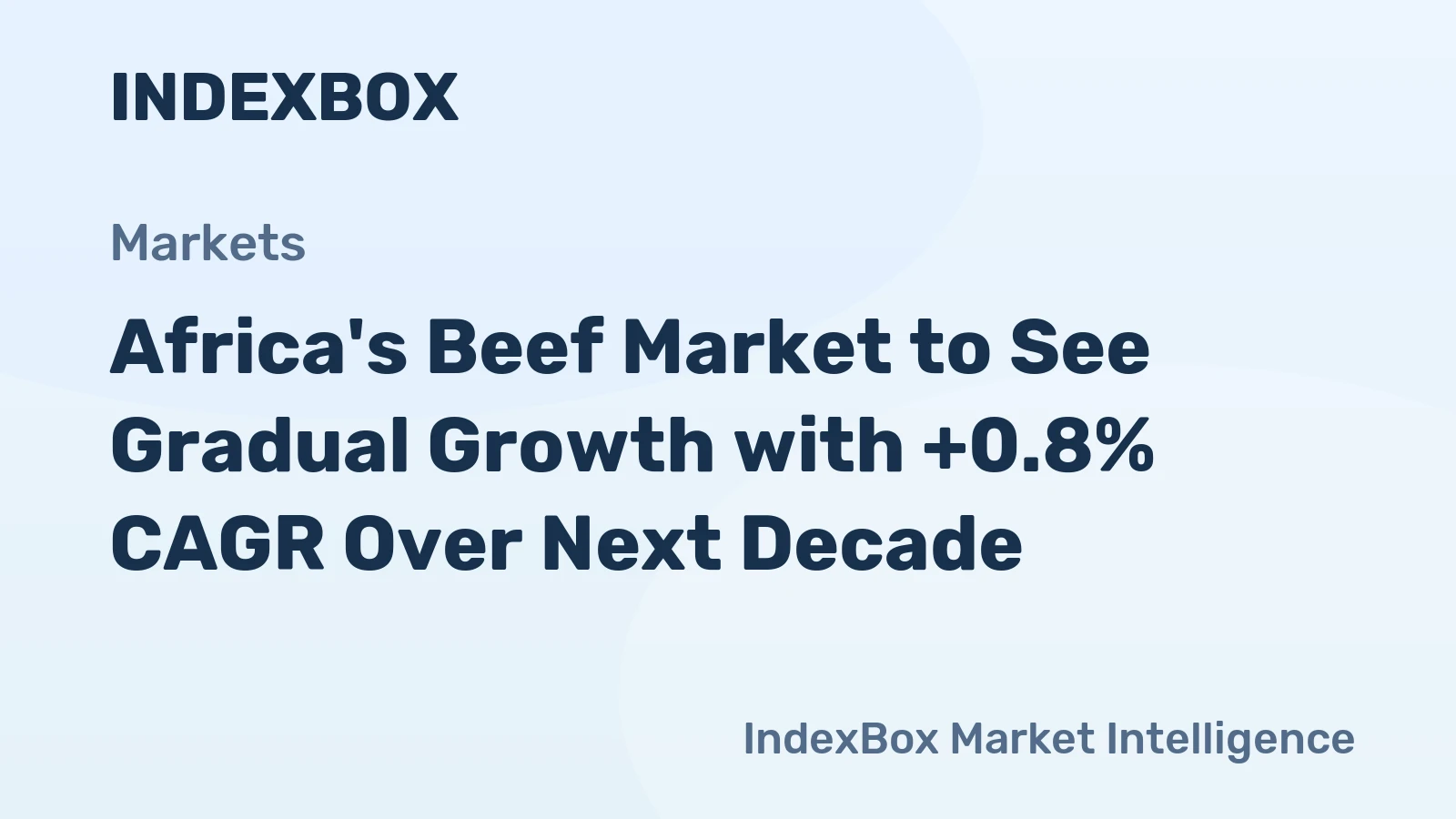 Africa's Beef Market to See Gradual Growth with +0.8% CAGR Over Next Decade