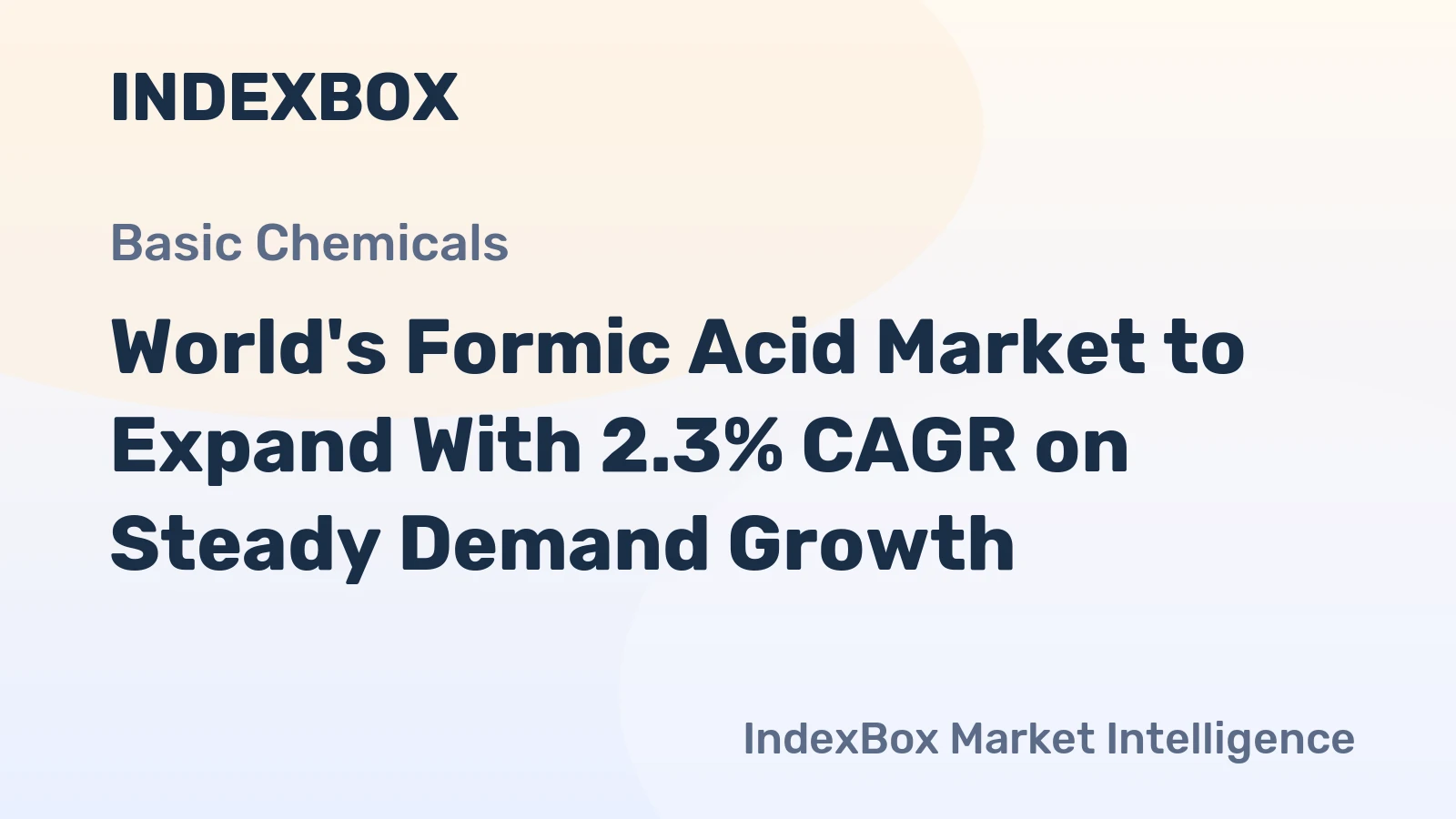World's Formic Acid Market to Expand With 2.3% CAGR on Steady Demand Growth