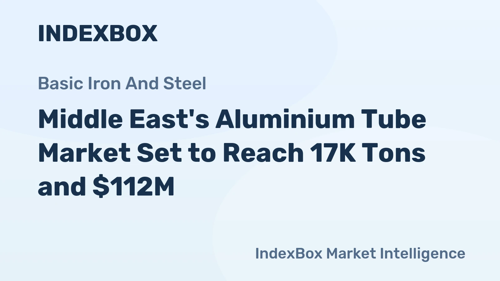 Middle East's Aluminium Tube Market Set to Reach 17K Tons and $112M