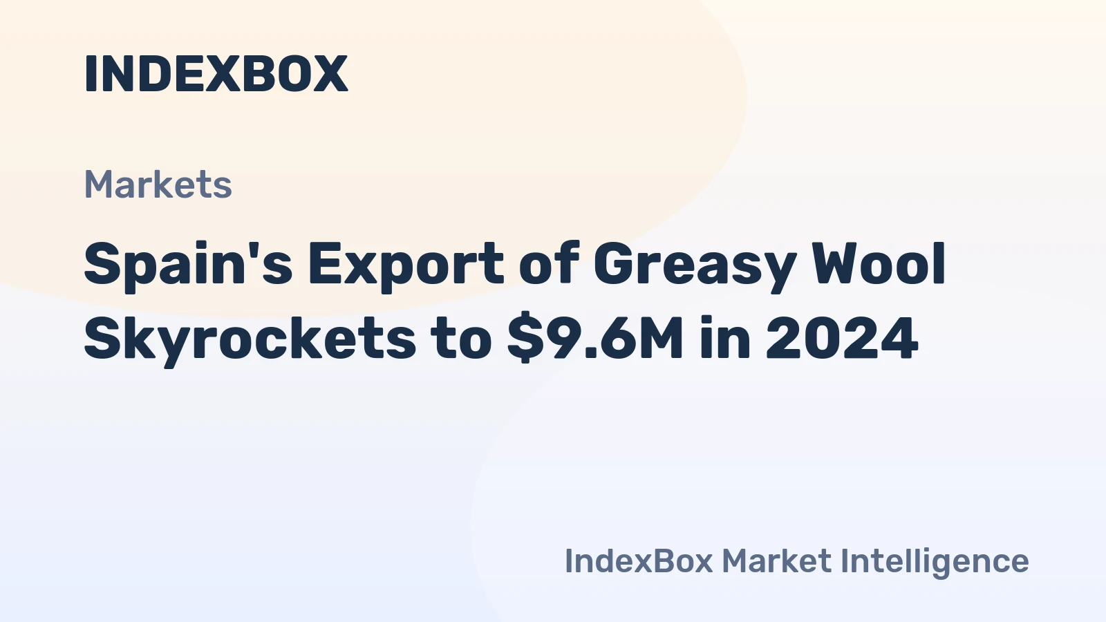 Spain's Export of Greasy Wool Skyrockets to $9.6M in 2024