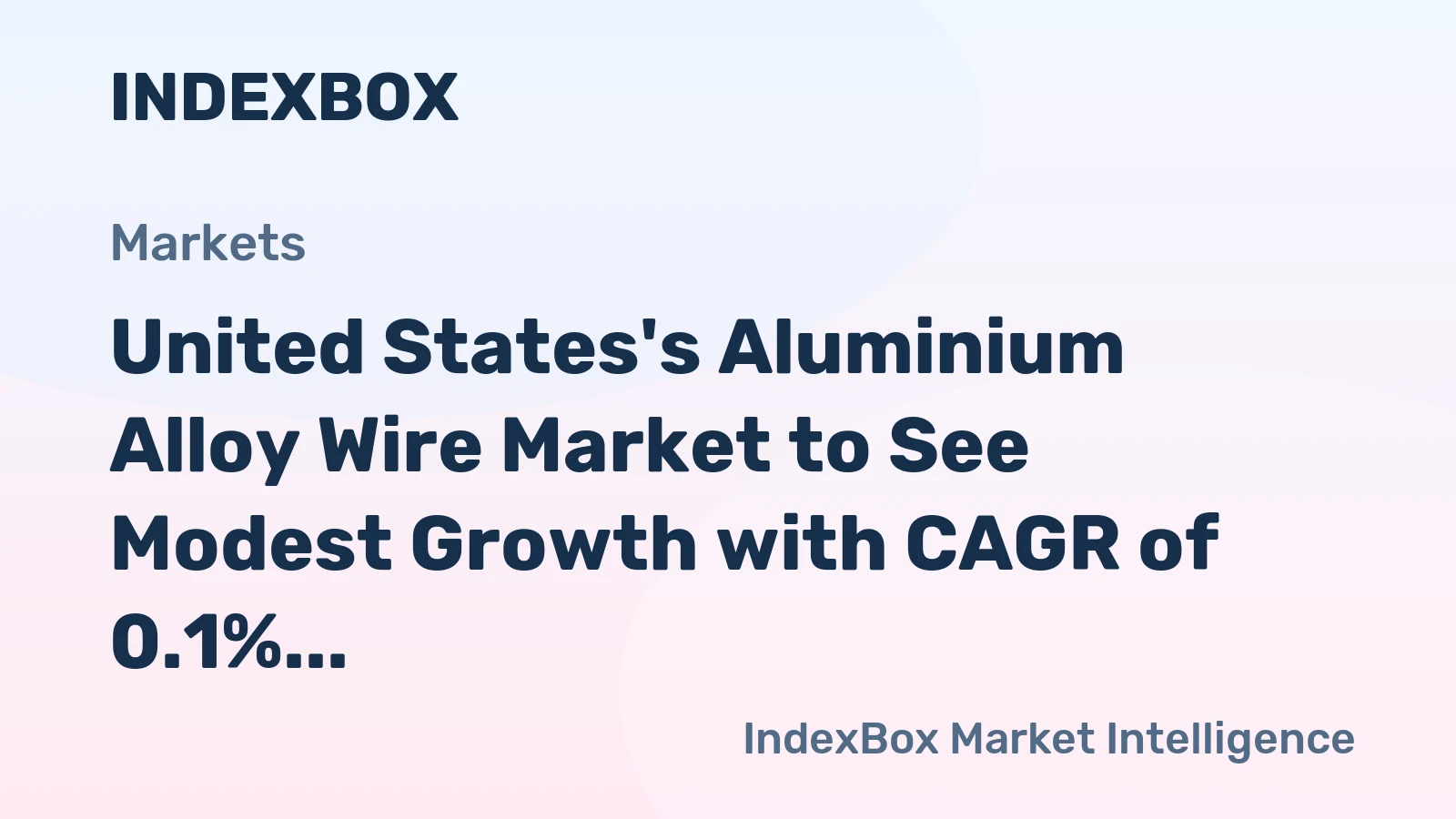 United States's Aluminium Alloy Wire Market to See Modest Growth with CAGR of 0.1% from 2024 to 2035