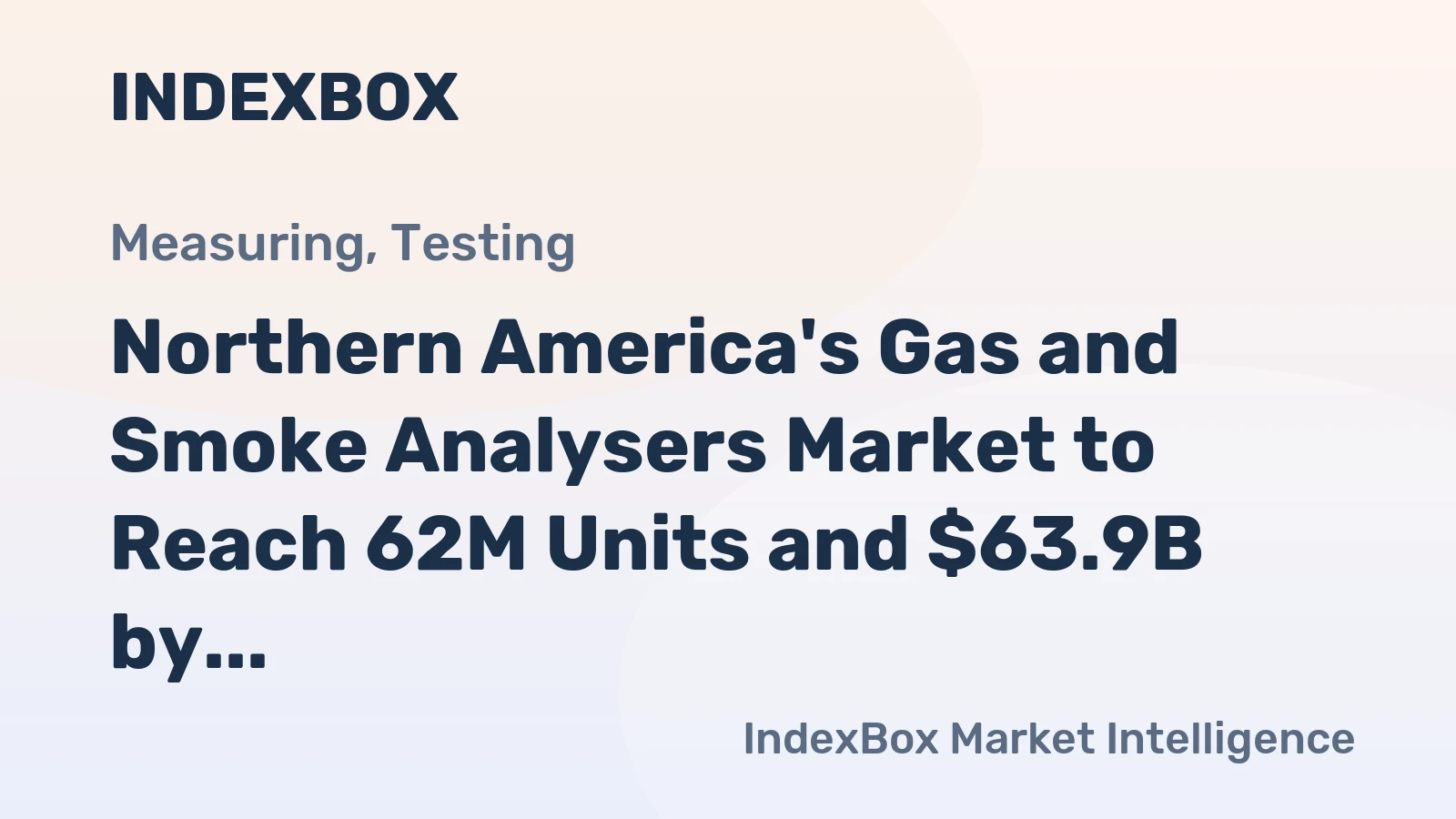 Northern America's Gas and Smoke Analysers Market to Reach 62M Units and $63.9B by 2035