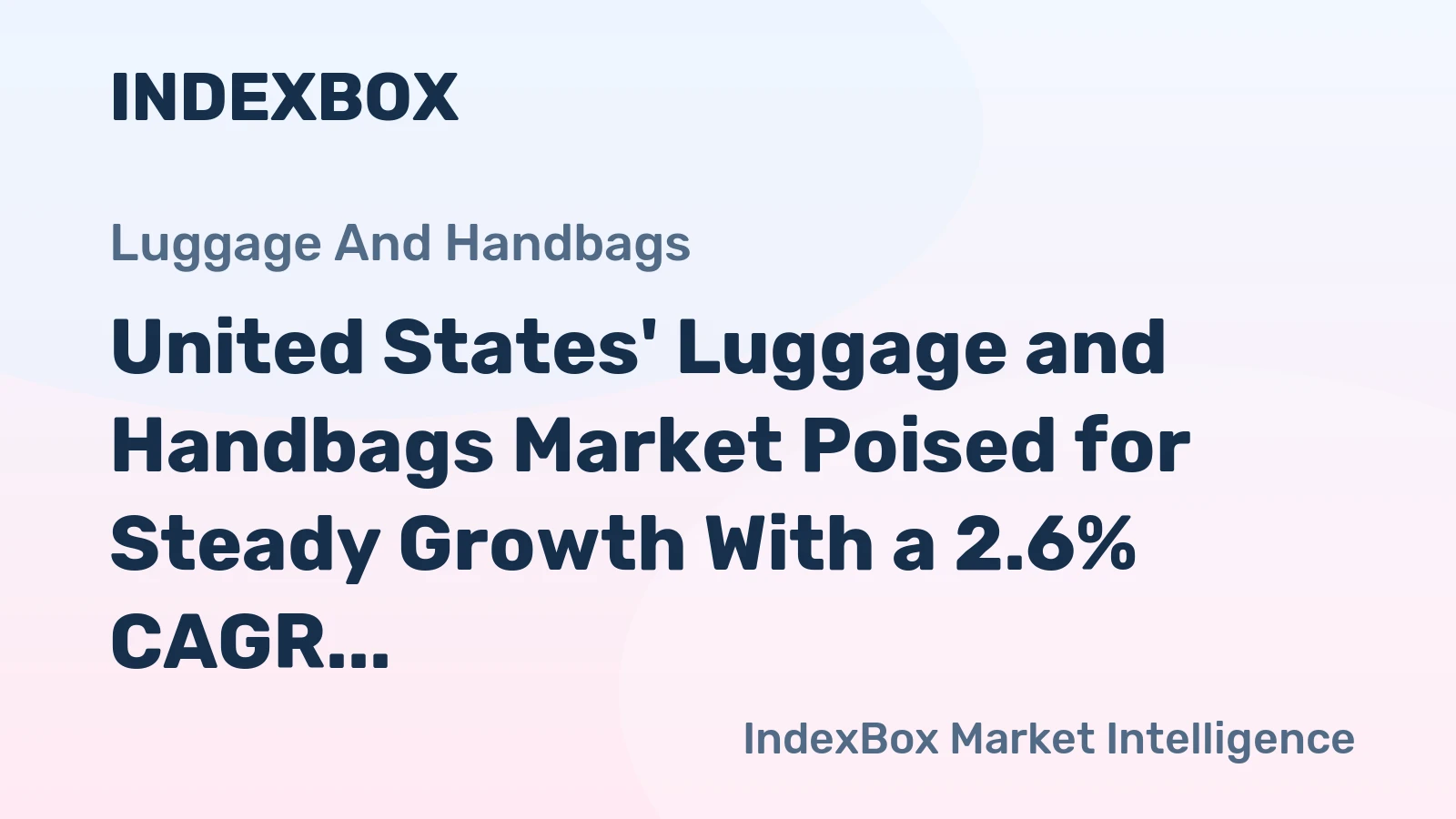 United States' Luggage and Handbags Market Poised for Steady Growth With a 2.6% CAGR Through 2035